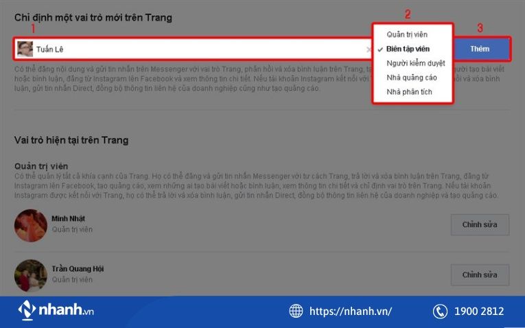 Cách thêm người quản lý trang Fanpage Facebook dễ hiểu 2025